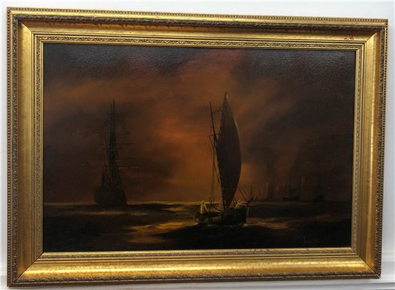Kenneth Hammond | An oil on canvas of various sailing boats, signed ...