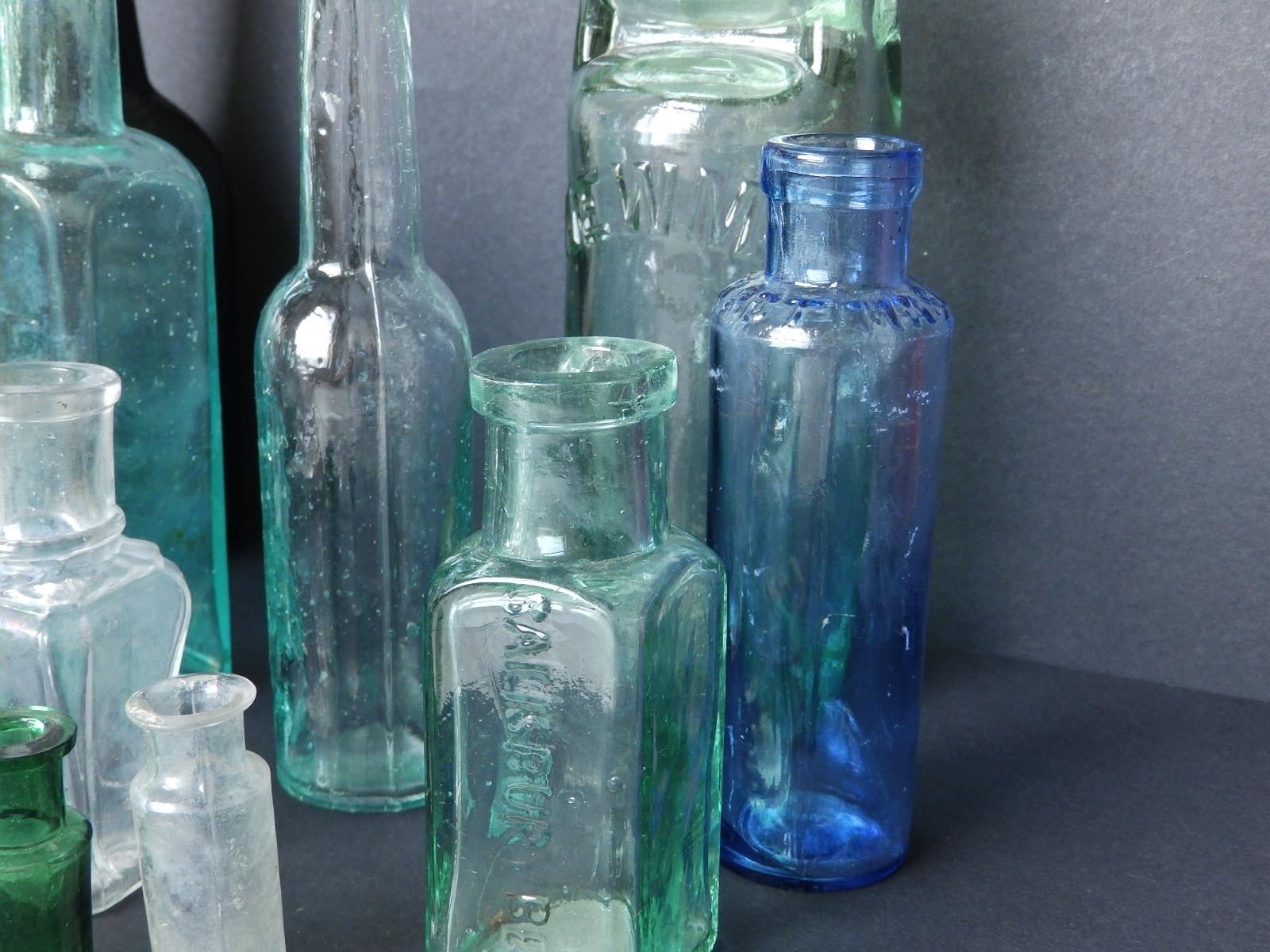Unknown | A collection of 15 small glass bottles | MutualArt