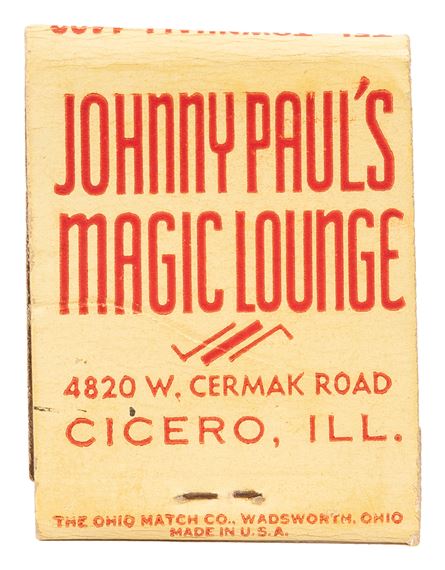Rabbit | Johnny Paul's Magic Lounge Souvenir Matchbook (1940s) | MutualArt