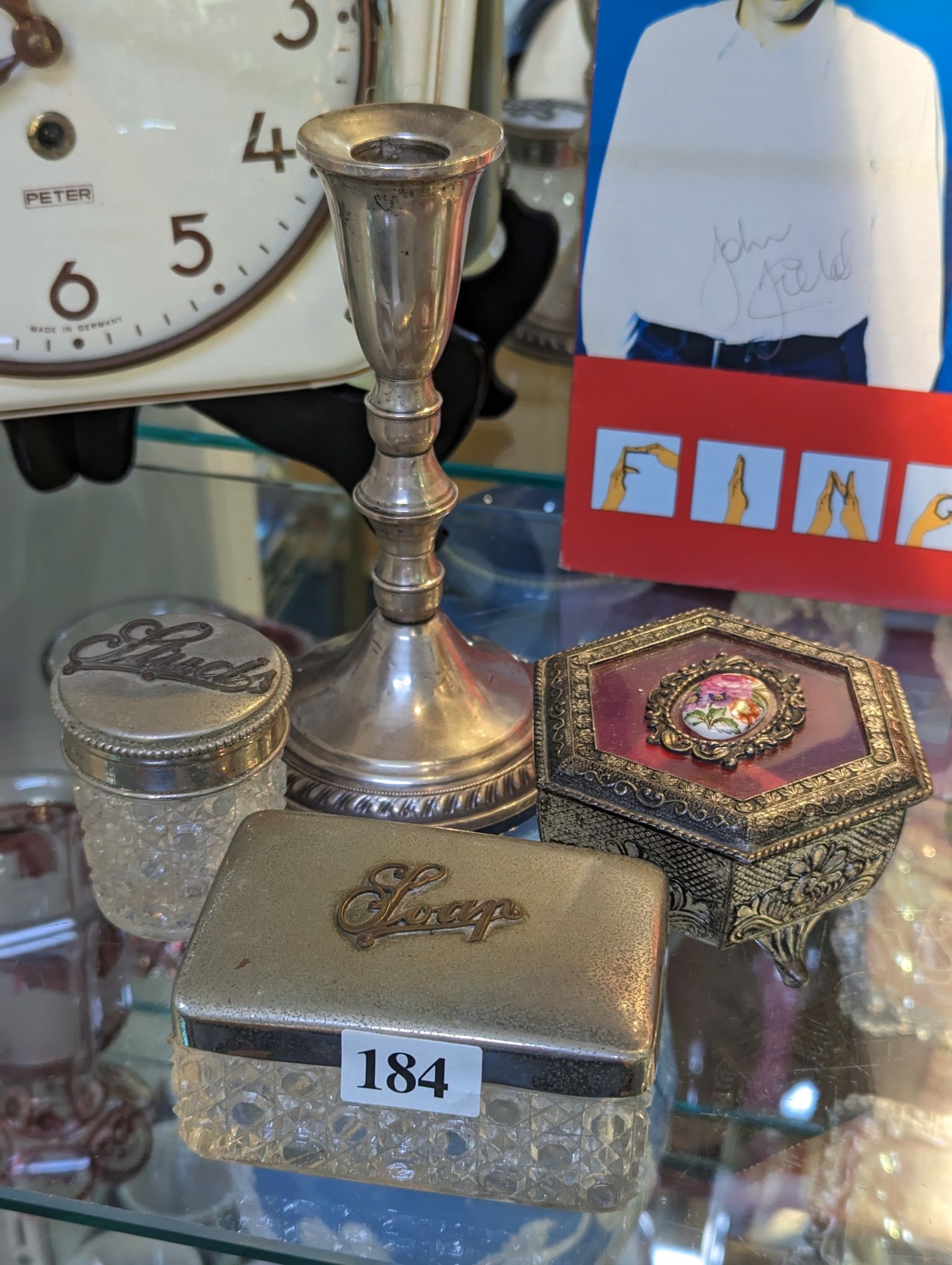 Peter & Ann Bateman | SILVER CANDLESTICK AND TRINKET BOXES | MutualArt