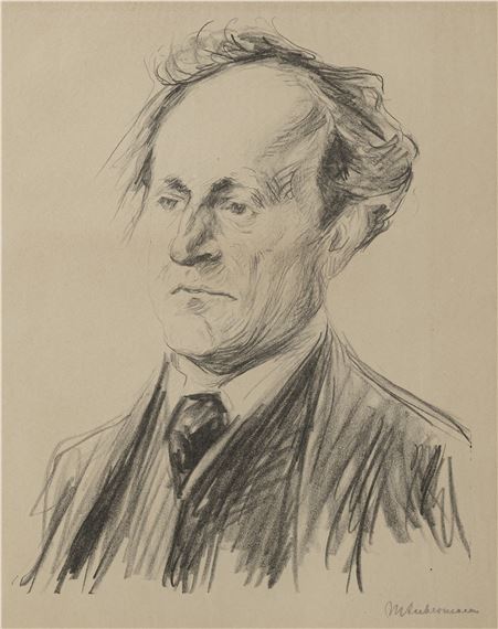 Max Liebermann | Portrait Gerhard Hauptmann (1847) | MutualArt