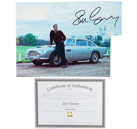 Agency | SEAN CONNERY AUTOGRAPH PHOTOGRAPH WITH CERIFICATE OF ...