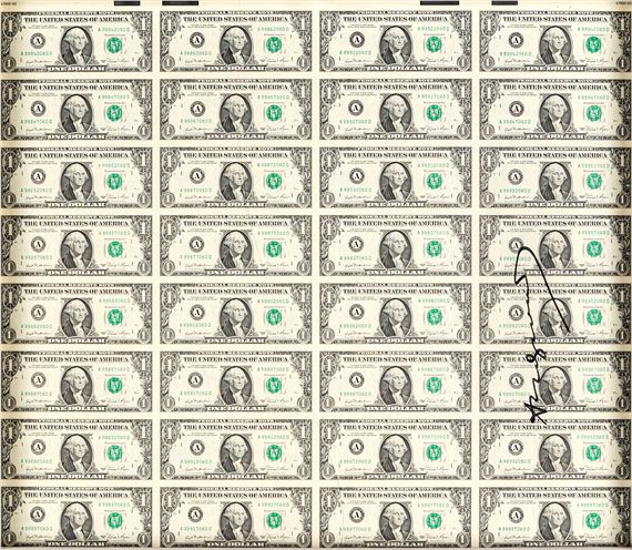 Andy Warhol | 32 times one dollar bill | MutualArt