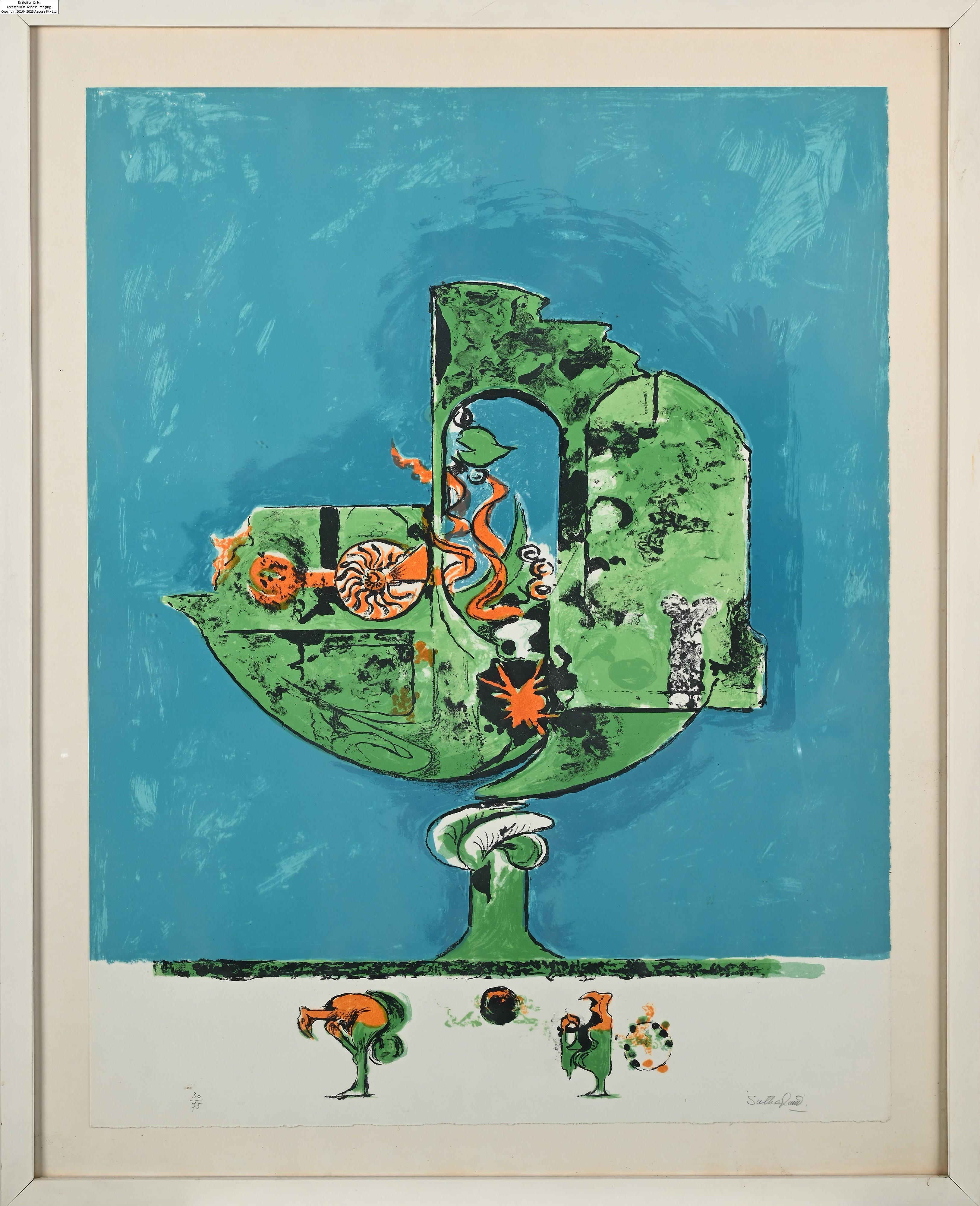 Graham Sutherland | Flammes dans une forme de roche I | MutualArt