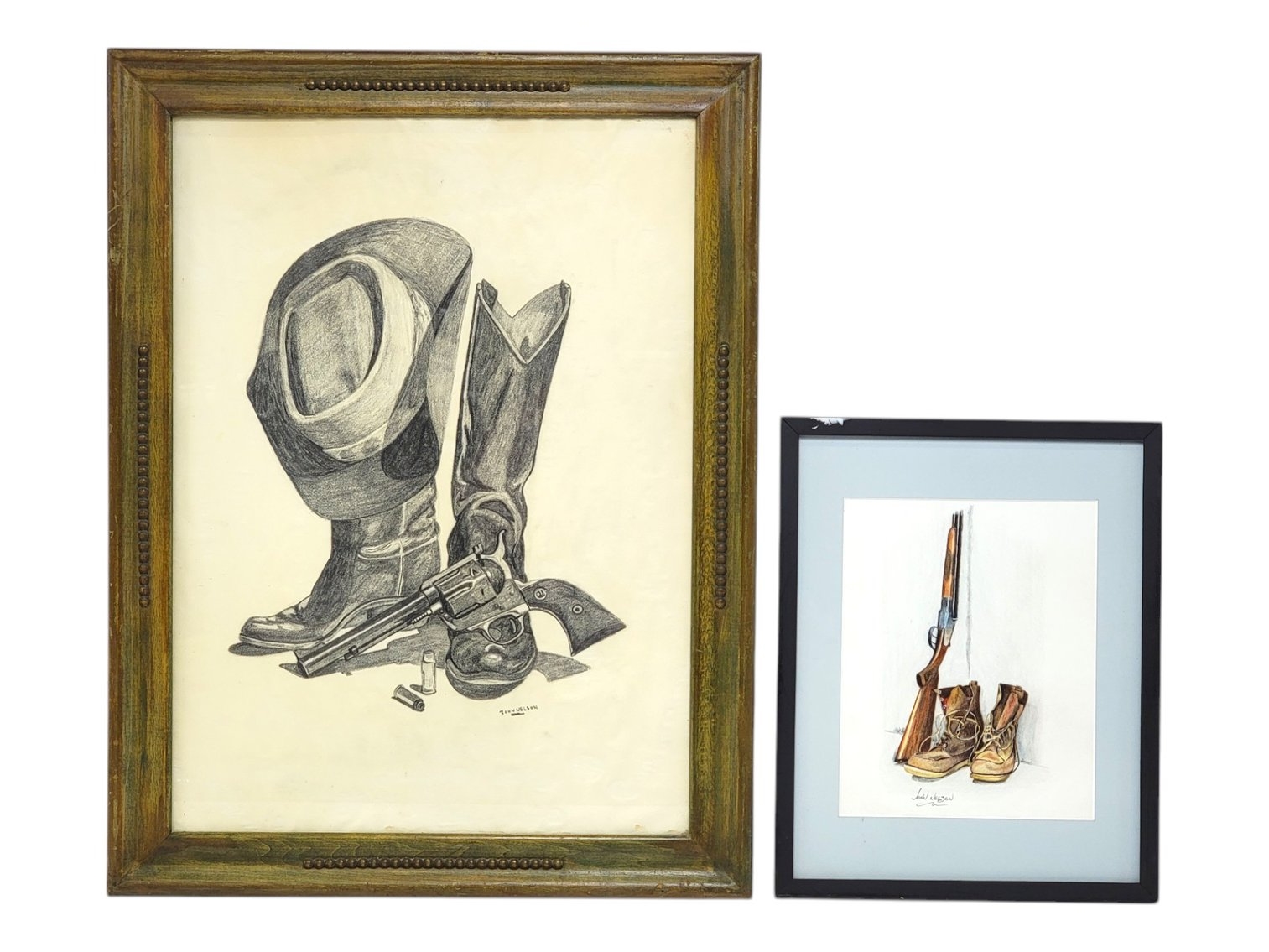 John Arthur Nelson | Pair of boots and a firearm | MutualArt