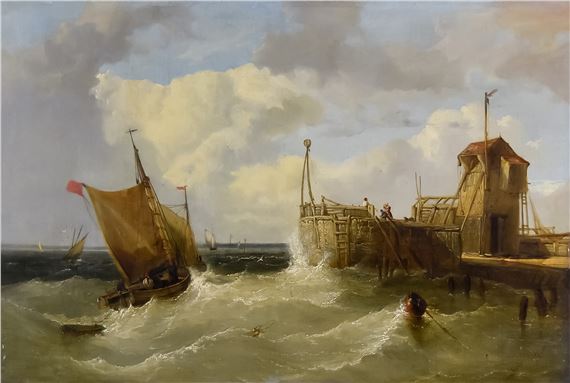 James Webb | Harbour scene with fishing boats | MutualArt