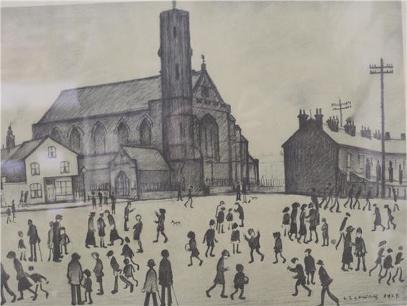 Laurence Stephen Lowry | The Railway Platform (1953) | MutualArt