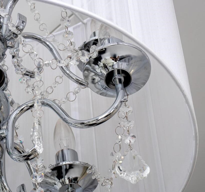 Ceiling | Hollywood Glam 10-Arm String Shade Chandelier | MutualArt