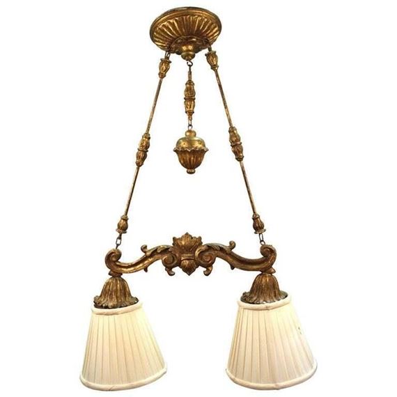 Ceiling | Neoclassical Revival Giltwood Pendant Light (19th Century ...