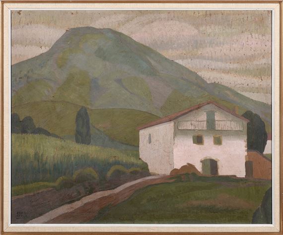 Ramiro Arrue | Paisaje con caserío (1892) | MutualArt