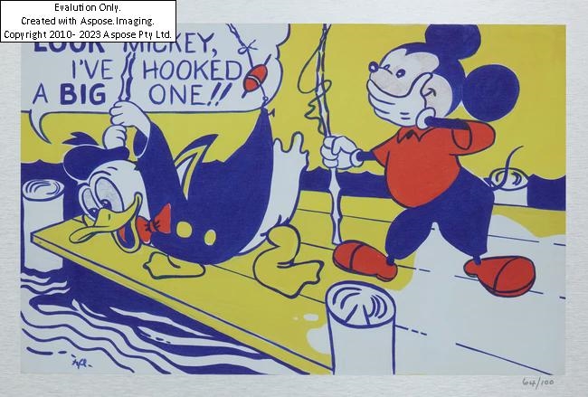 Roy Lichtenstein | Look Mickey (1961) | MutualArt