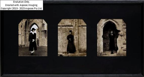 John Swannell | Devotion; and three women in the grounds of a ruined ...