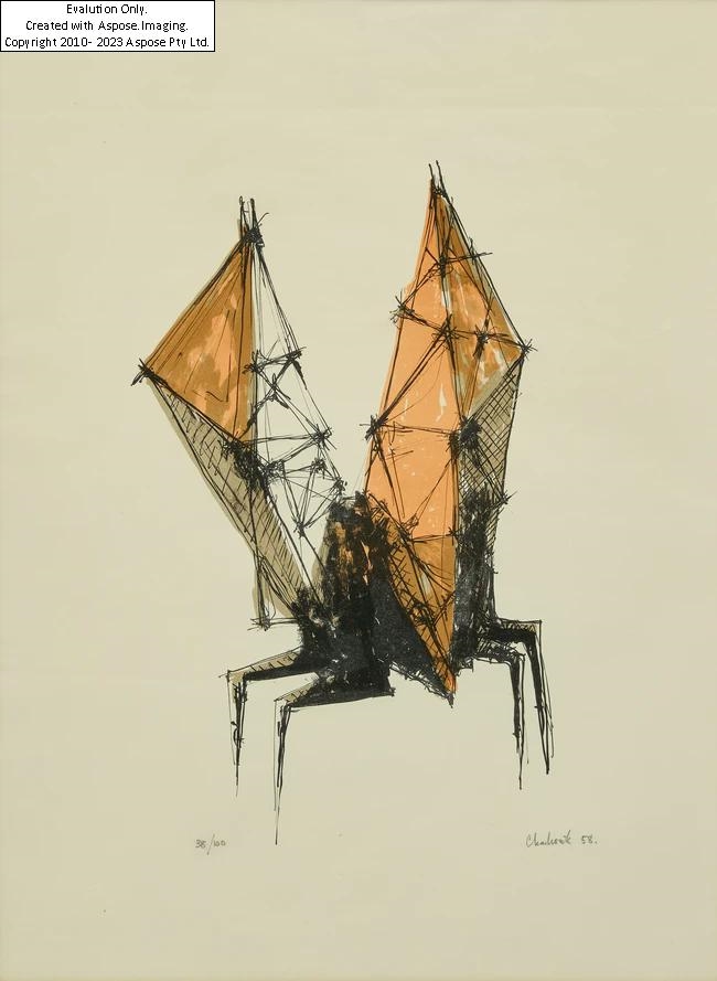 Lynn Chadwick | Winged Figure (1958) | MutualArt