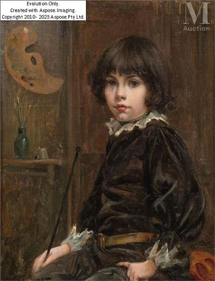 Numa Francois Gillet | Portrait du fils de l'artiste | MutualArt