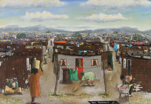 Vusi Khumalo | Township Scene (2011) | MutualArt