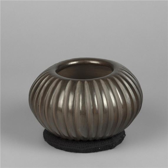Angela Baca | Blackware Melon Pot (Circa 1980) | MutualArt