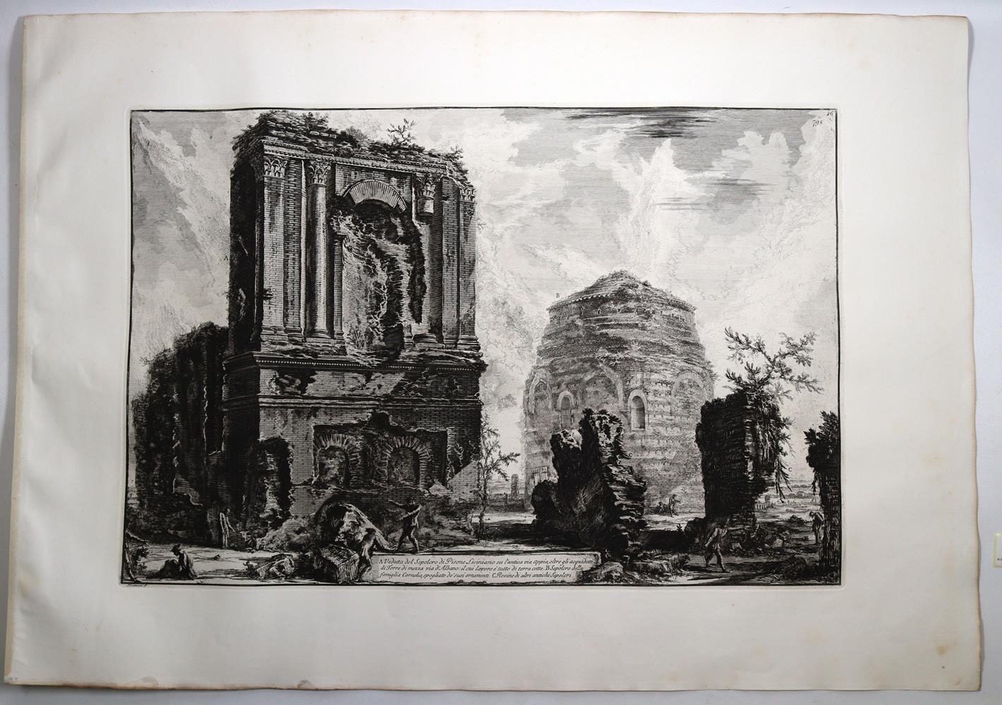 Giovanni Battista Piranesi | The Tombs attributed to Piso Licinianus ...