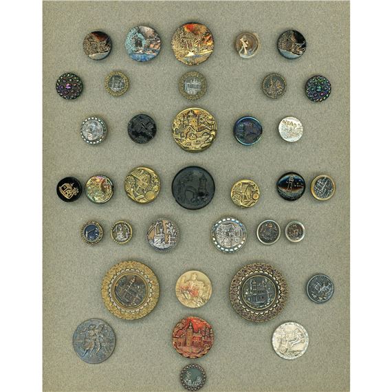 Above | A card of mostly Victorian era buttons (1918) | MutualArt