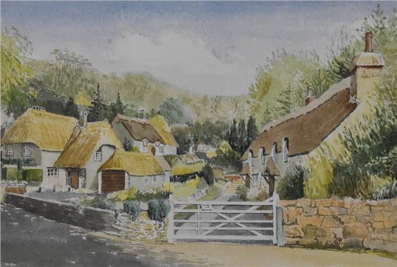 Judy Boyes | Puddles in Patterdale; Rose Cottage, Cartmell | MutualArt