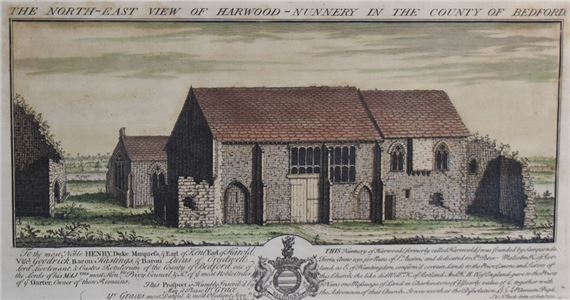 Samuel Buck | The North-east view of Harwood-Nunnery in the County of ...