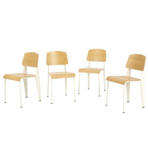 Jean Prouvé | JEAN PROUVÉ FOUR 'STANDARD' CHAIRS FOR VITRA | MutualArt