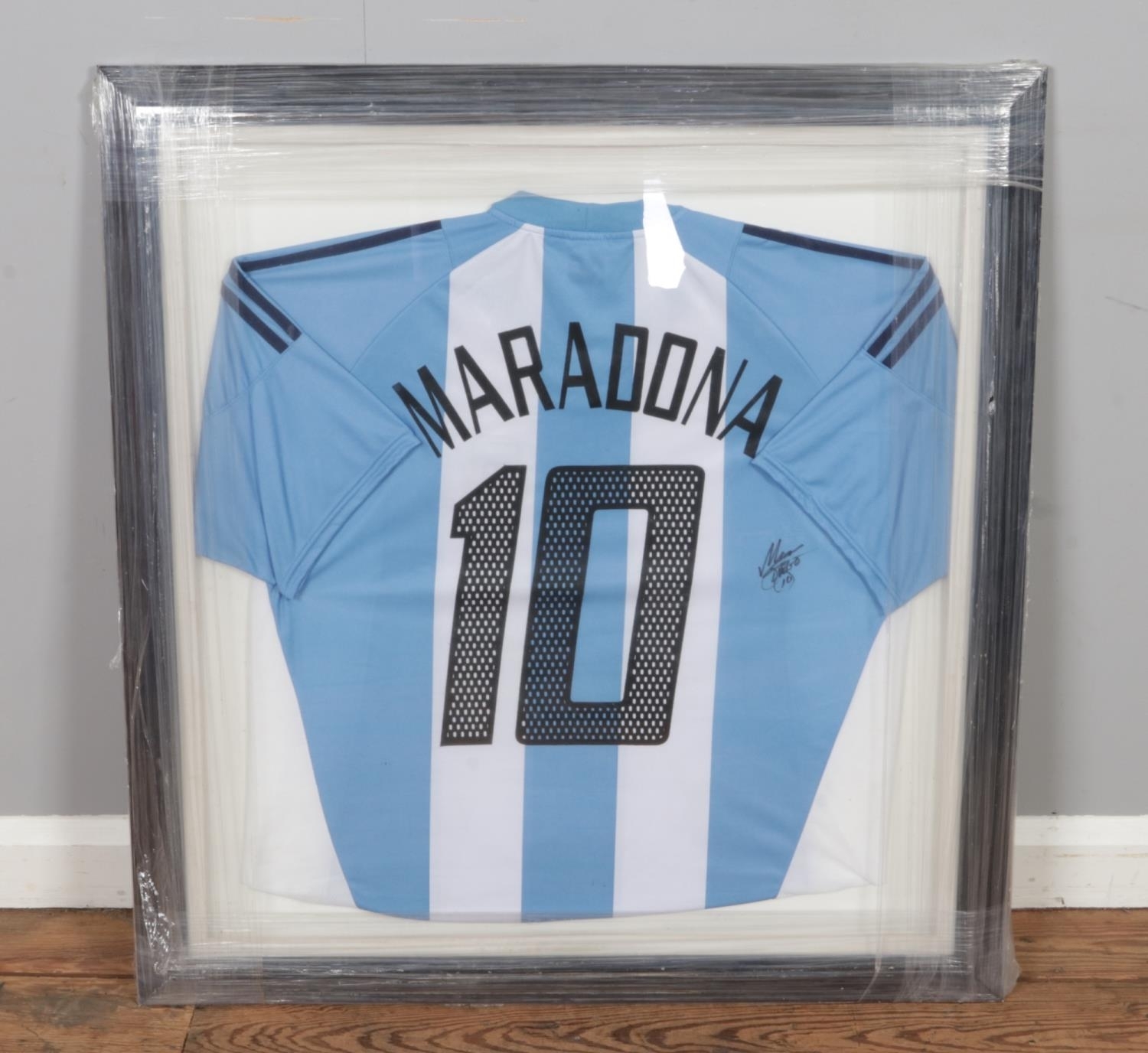 Diego | A framed Diego Maradona Argentina No football shirt, with ...