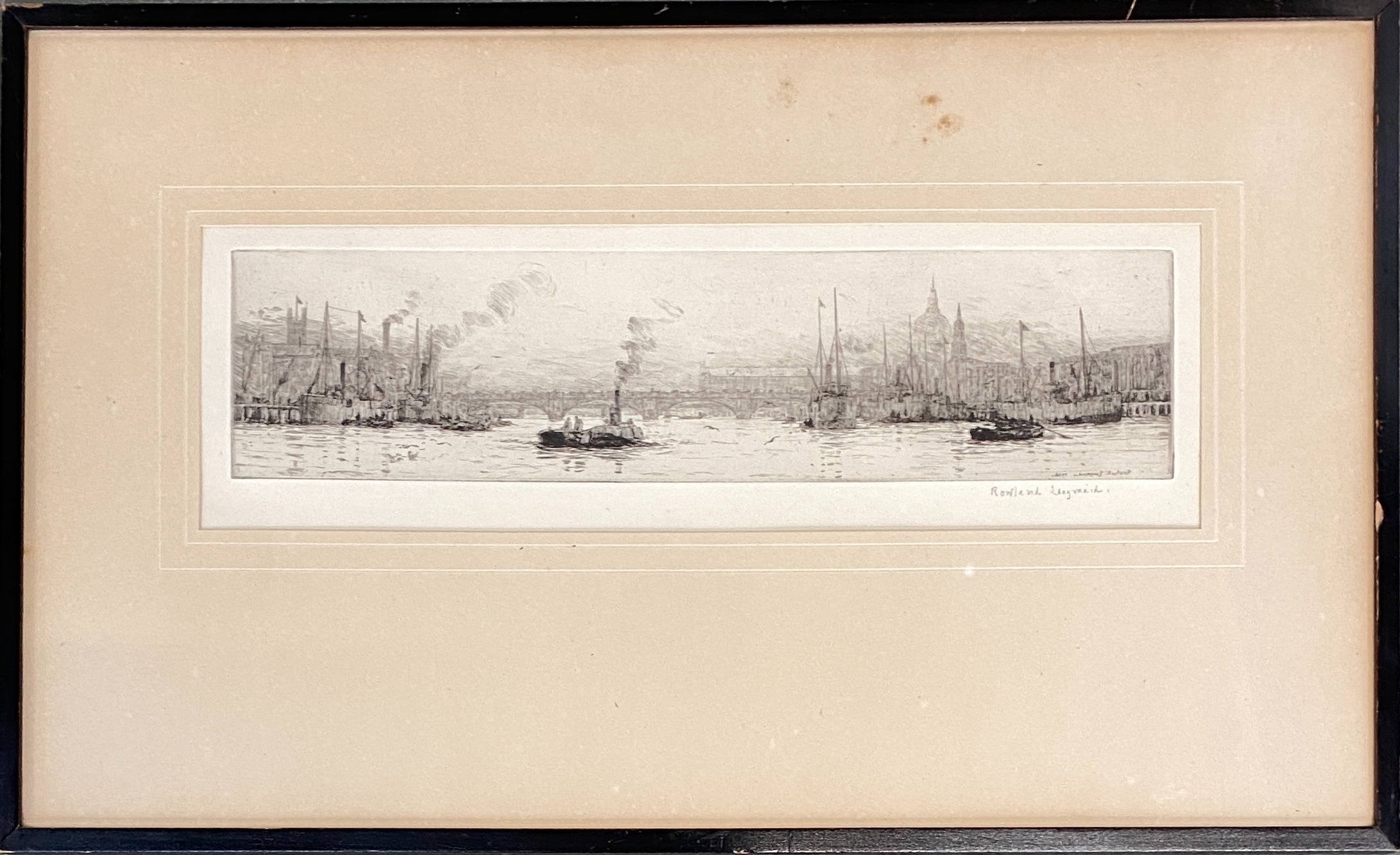 Rowland Langmaid | London Bridge from the Thames | MutualArt