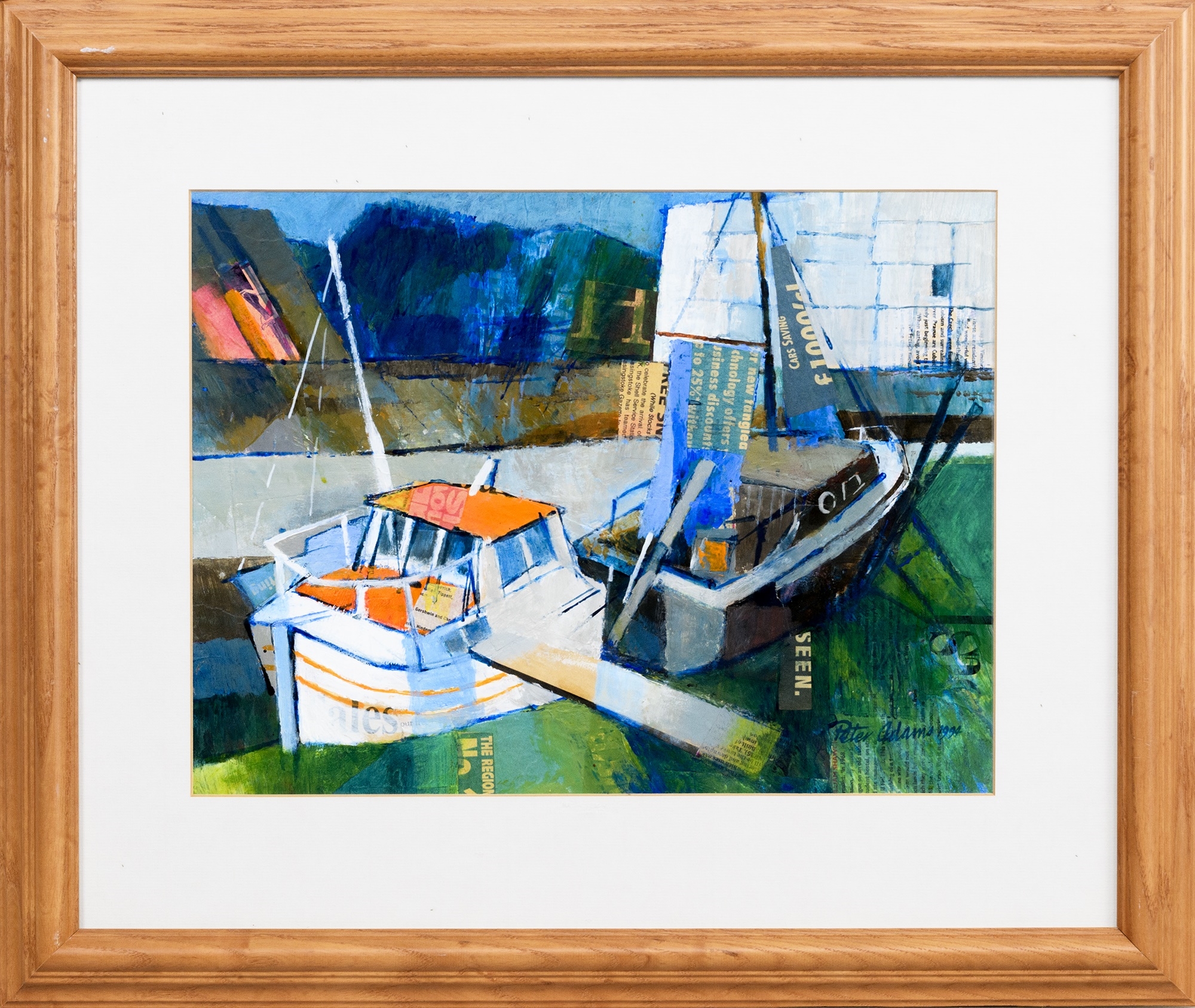 Peter Seitz Adams | PETER ADAMS, MOORED BOATS (1994) | MutualArt