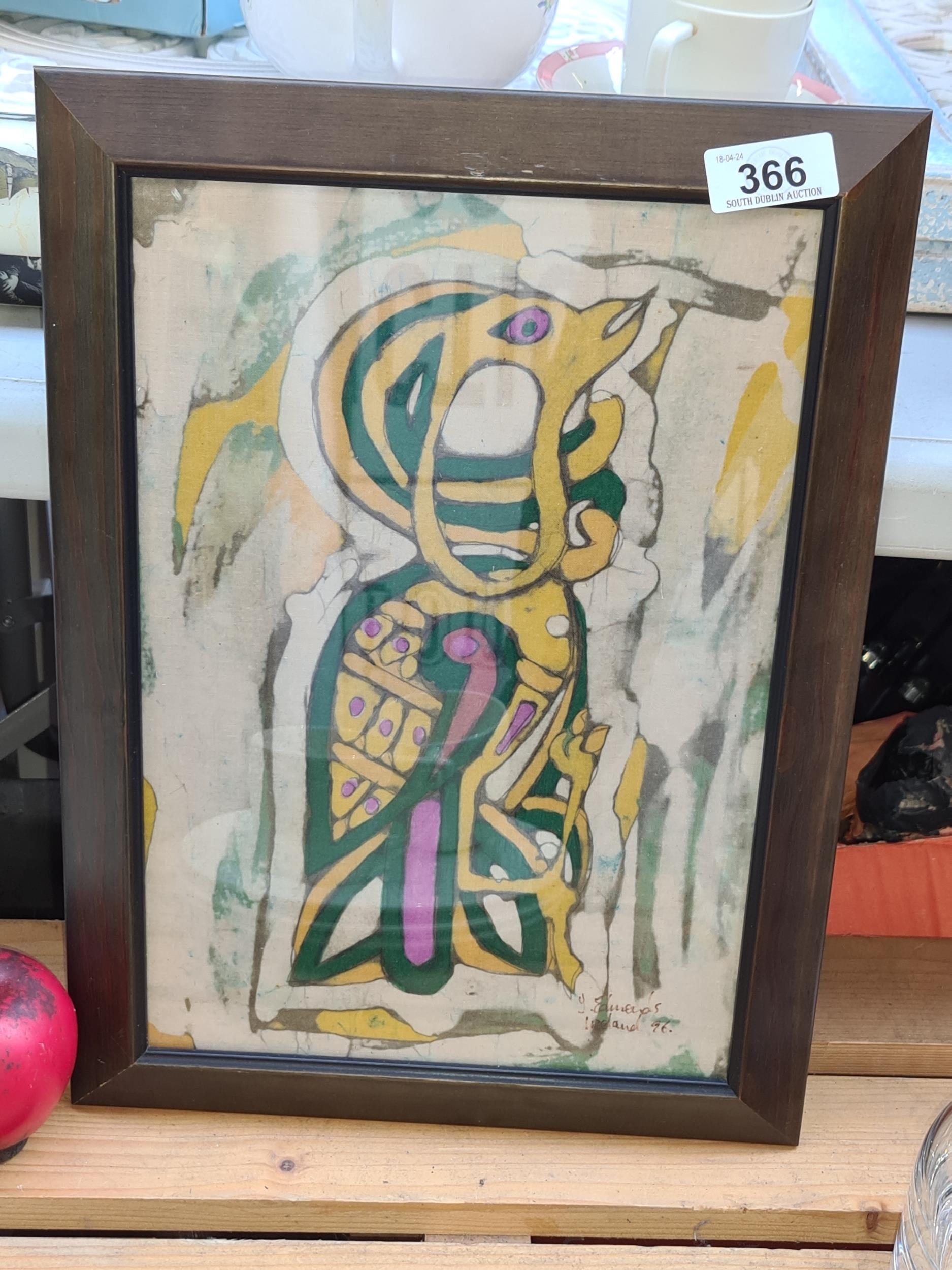 Yvonne Edmonds | A striking original Batik | MutualArt