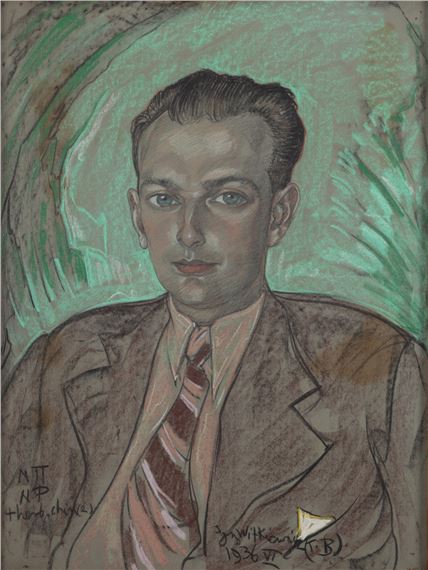 Stanislaw Ignacy Witkiewicz | Portrait of Adam Steinborn (1936) | MutualArt