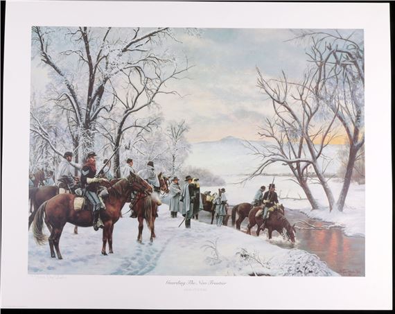 Don Stivers | DON STIVERS PRINT GUARDING THE NEW FRONTIER SIGNED ...