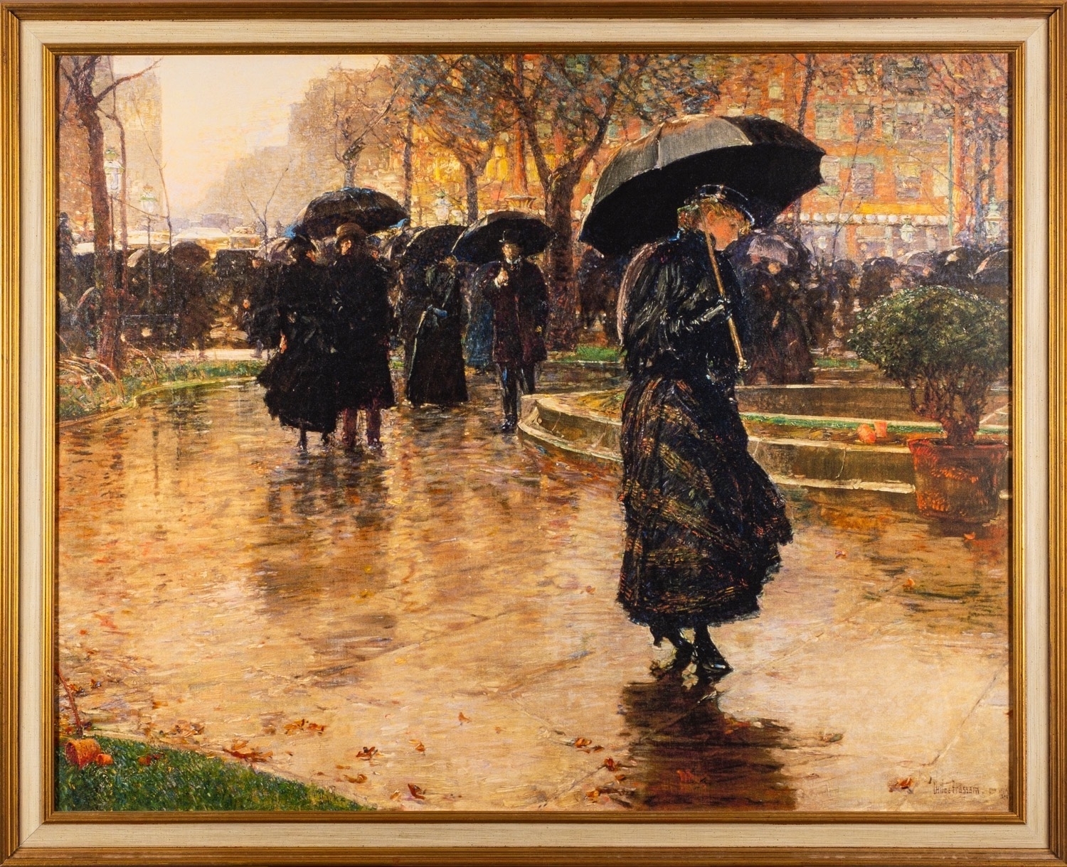 Childe Hassam | Rain Storm Union Square | MutualArt