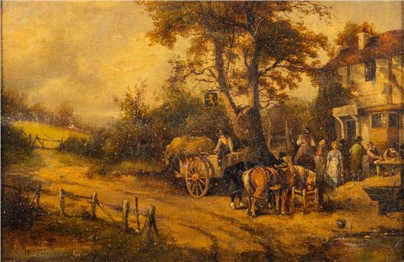 William Shayer Sr. | A Wayside Inn | MutualArt