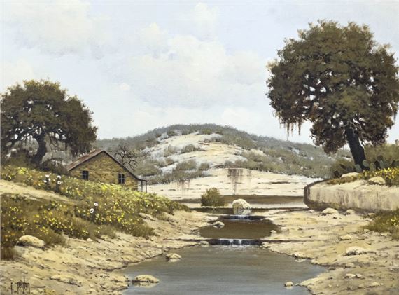 Randy Peyton | Untitled (Desert Creek Landscape | MutualArt