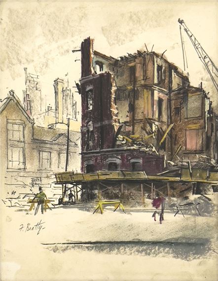 Frank Beatty | Untitled (Building Demolition | MutualArt