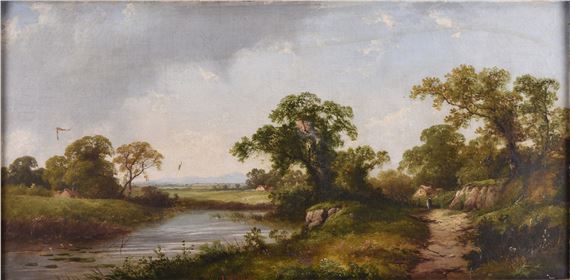 Thomas Stanley Barber | Rural Riverside Landscape | MutualArt