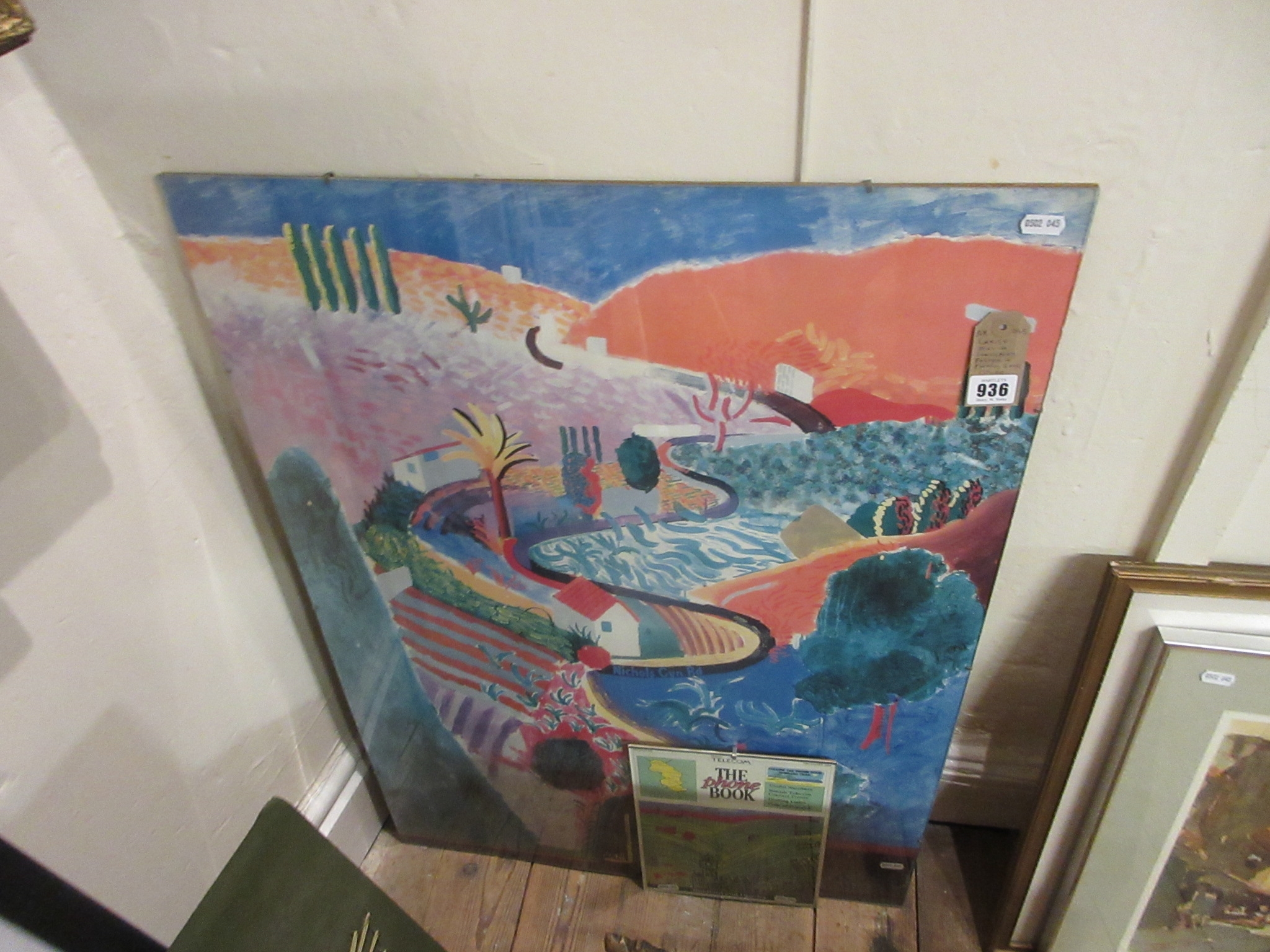 David Hockney | LARGE DAVID HOCKNEY POSTER AND PHONE BOOK COVER | MutualArt