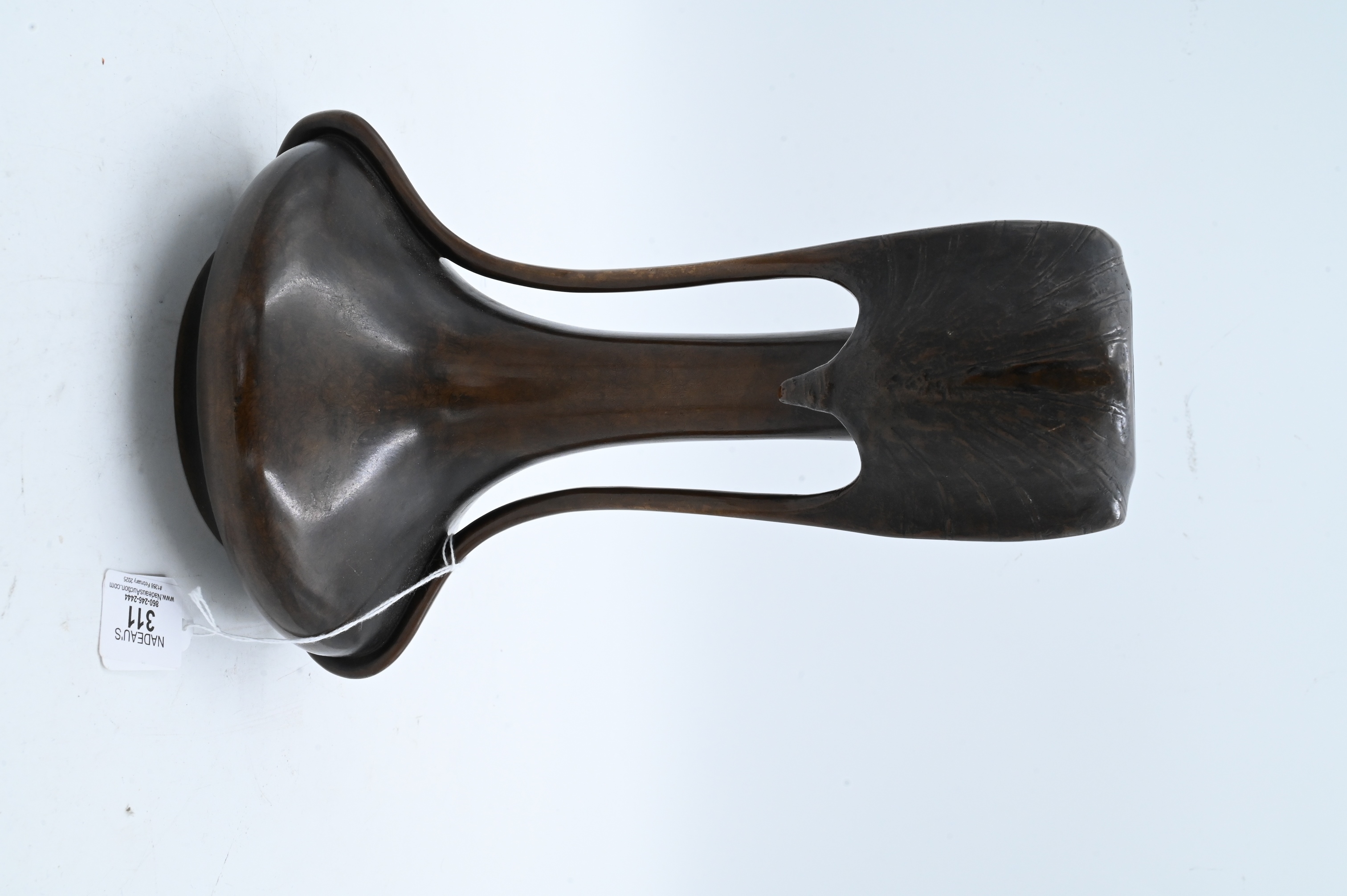 Alfonso Canciani | Art Nouveau Vase having Pharaoh Head | MutualArt