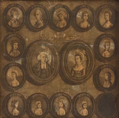 Philip Dawe | Portrait of Thomas Maxfield and his family (1772) | MutualArt