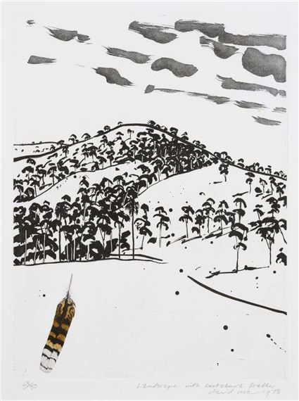 David Rose | Landscape with Kookaburra Feather 1978 (1978) | MutualArt