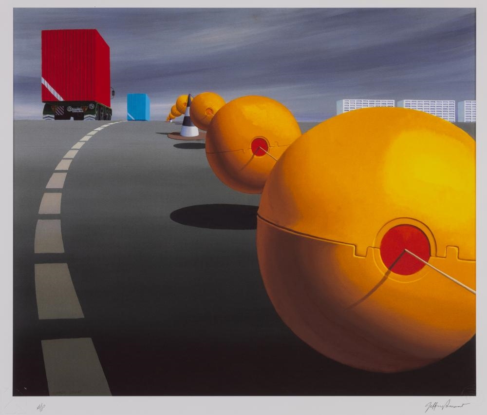 Jeffrey Smart | The Guiding Spheres II (Homage to Cezanne) | MutualArt