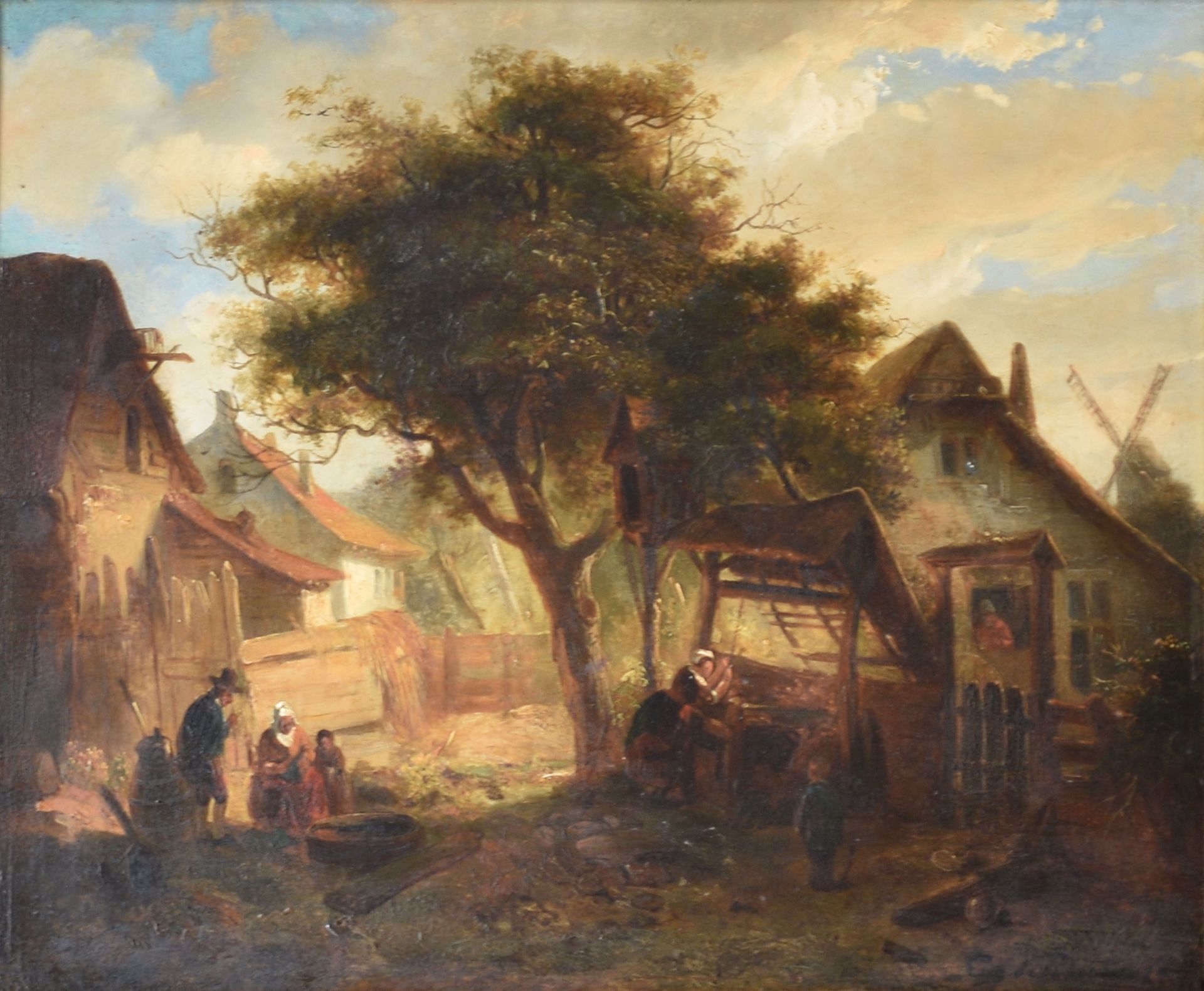 Eugène François de Block | Village view | MutualArt