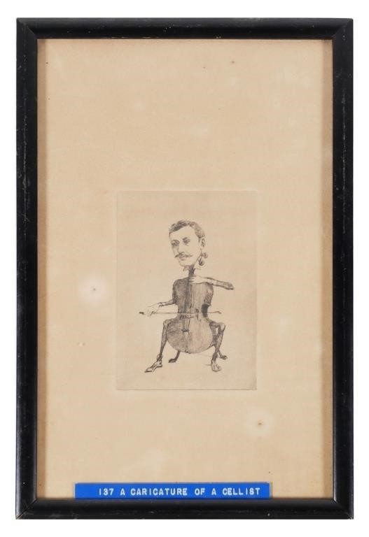 John Mather | JOHN MATHER Etching Man as Cello | MutualArt