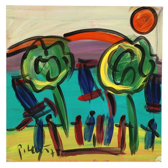 Peter Robert Keil | Peter Keil b.1942 Abstract Landscape Oil Painting ...