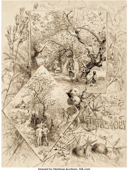 John Steeple | September, St. Nicholas magazine interior (1882) | MutualArt