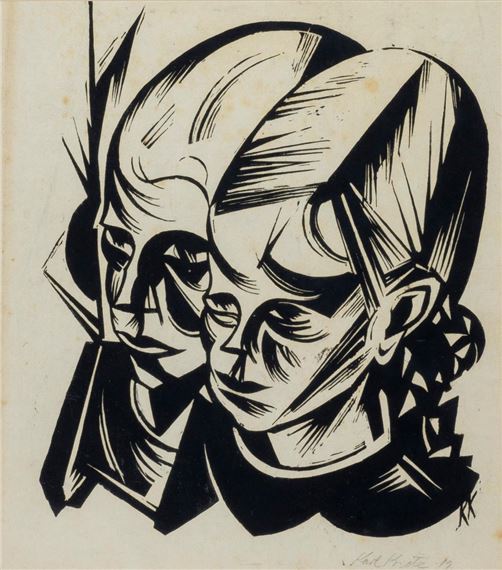 Karl Kriete | woodcut Children (1919) | MutualArt