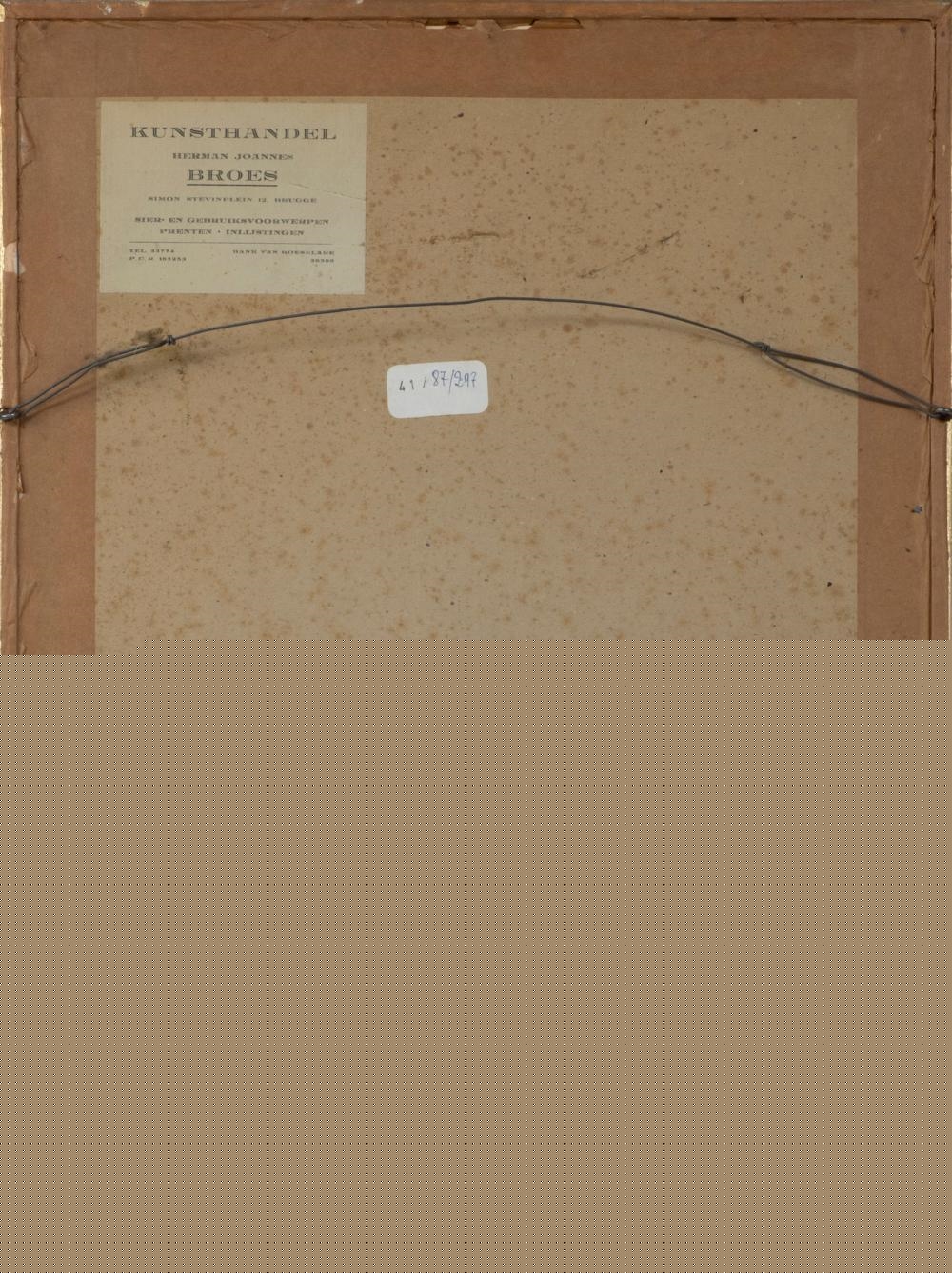 Ernest van den Driessche | watercolour Madonna and child | MutualArt