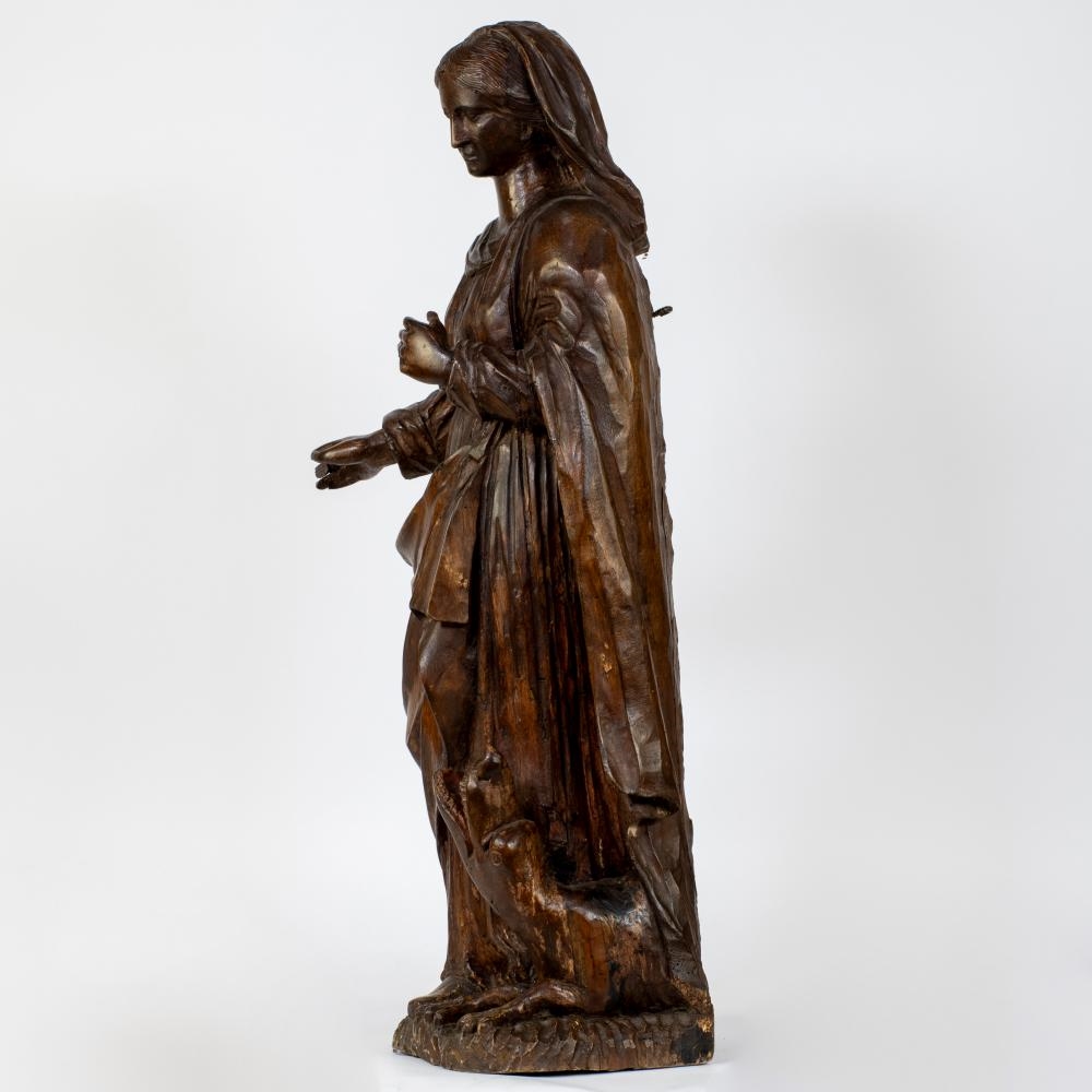 French School, 18th Century | Antique statue depicting the Mother of ...