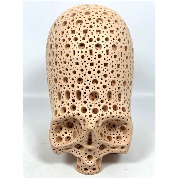 Alexander Ney | Pierced Elongated Skull Form | MutualArt