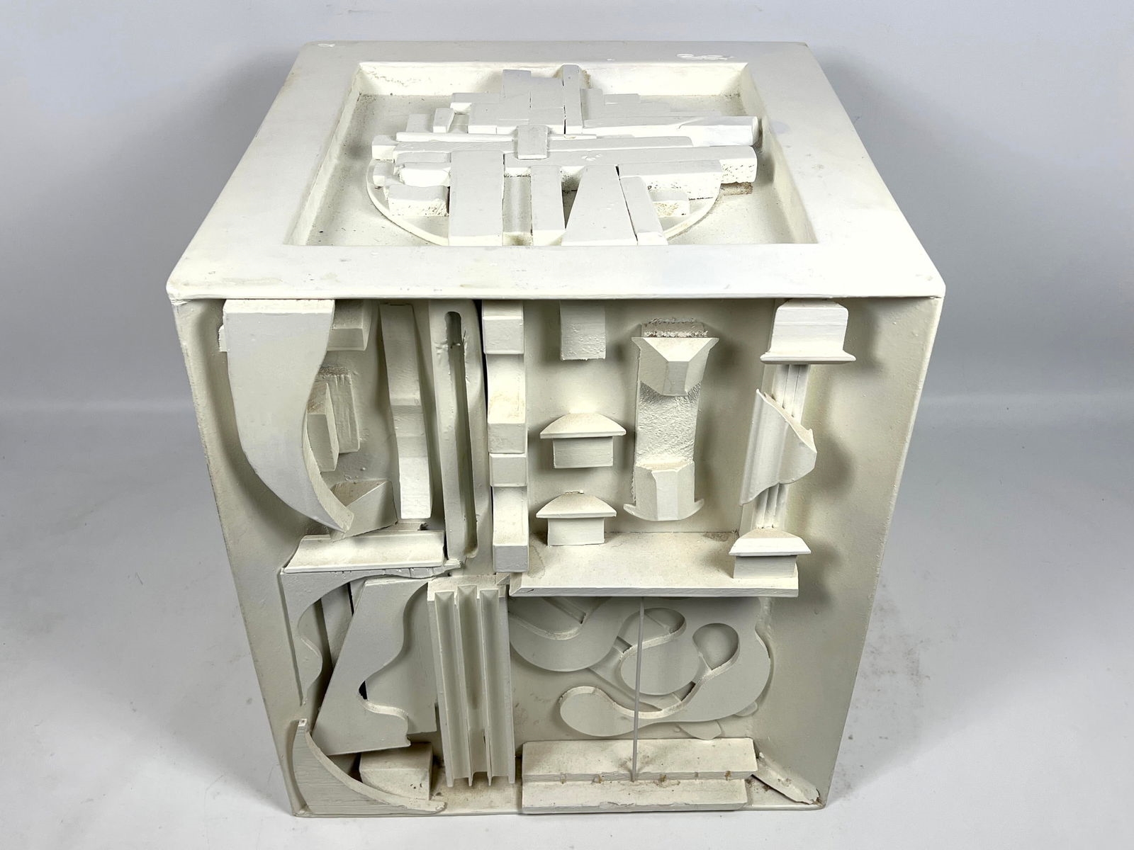 Louise Nevelson | Louise Nevelson Style Cube Table/Sculpture. Probably ...